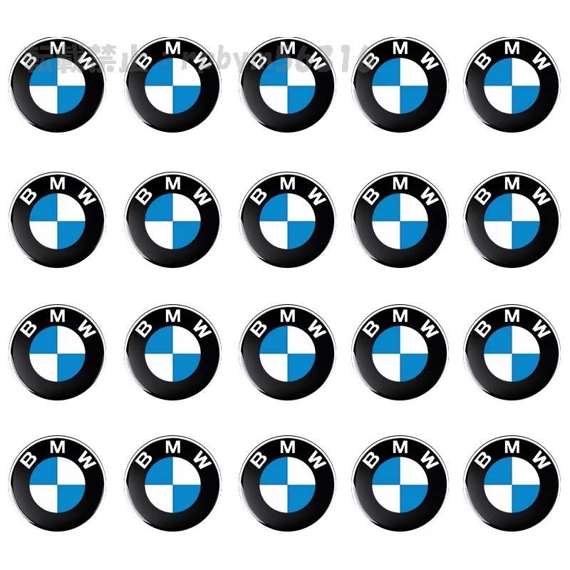 BMW車 ロゴステッカー エンブレムステッカー 自動制御 m m3 m5 m6 m2 x1 x2 x3 x5 x6 x4 e30 e39 46 e53 e60 g30 14mm 5個 10個 ...
