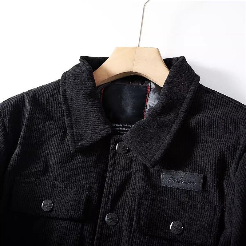 欧米発送 国内未販売 キルティングジャケット メンズ 中綿ジャケット コーデュロイ 厚手 保温 冬服 コート/黒T5011-2XL(XLサイズ以上)｜売買されたオークション情報、yahooの ...