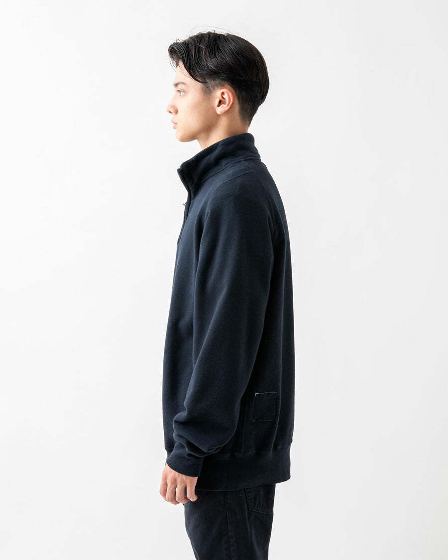 MARINER HALF ZIP PULLOVER COTTON SWEAT OVERDYED NN-C4602 nonnative SPRING & SUMMER 2025 ...