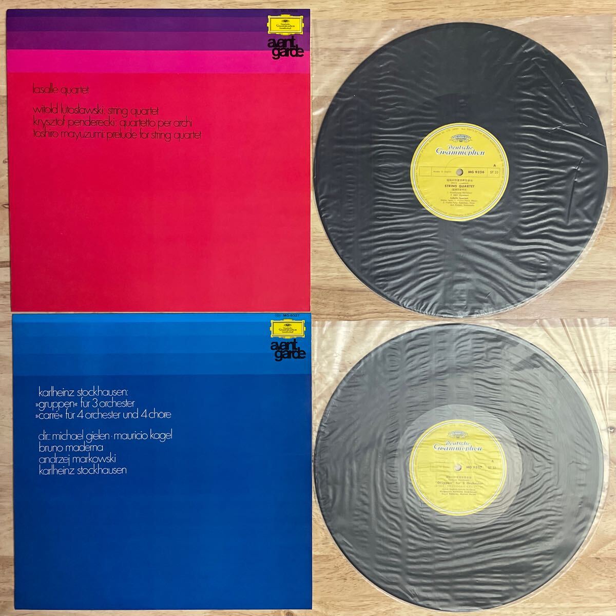 LP avantgarde 6LP BOX 日本盤 アヴァンギャルド 黛敏郎 Stockhausen David Bedford ...