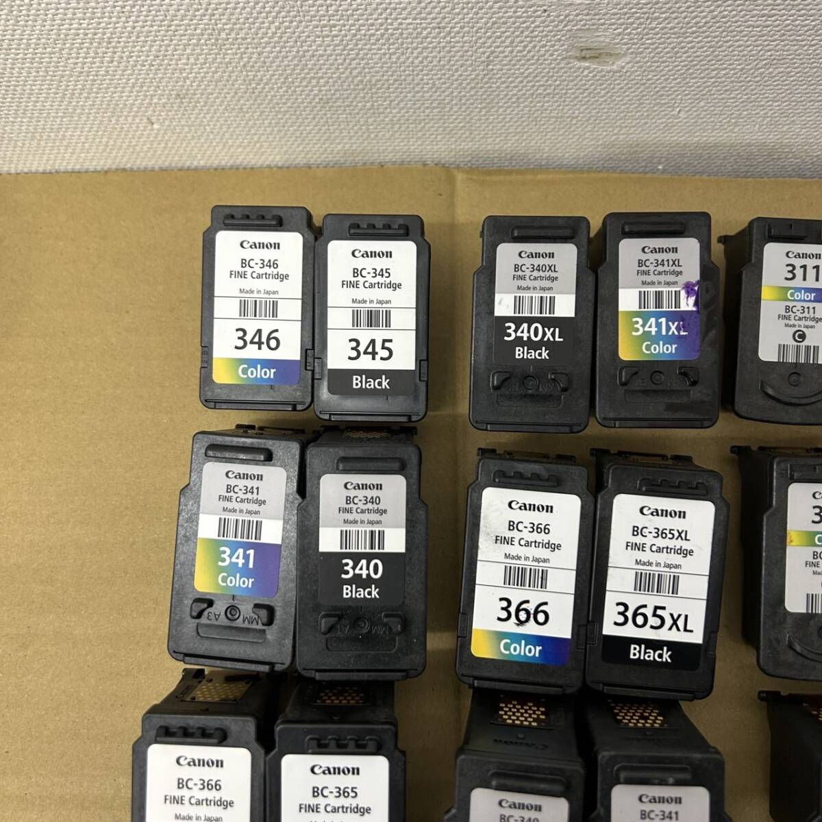 現状品 Canon BC-311 BC-310 BC-346 BC-345 BC-341 BC-340 BC-366 BC-365 BC ...