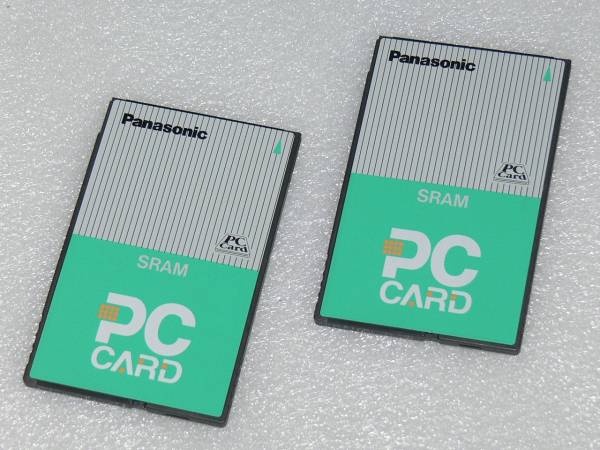 SRAMカード PC CARD SRAM 4MB 68PIN W/BATT BN-04MHSR 2枚組(PCカードメモリ)｜売買された ...