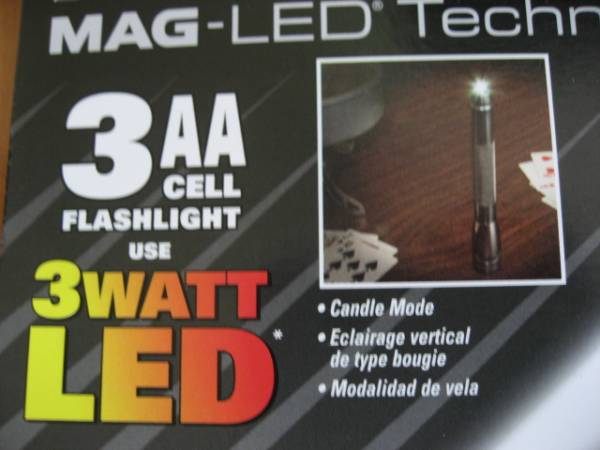 LED MINI MAGLITE ミニ マグライト 3AA 3W 3-cell ホルスター付(ハンディライト、懐中電灯)｜売買された ...