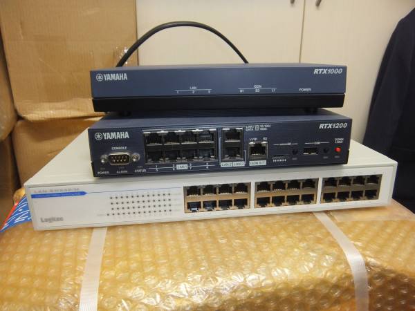 YAMAHA RTX1000 RTX1200 Loditec SW24P/M 3台セット(イーサネットハブ)｜売買されたオークション情報 ...