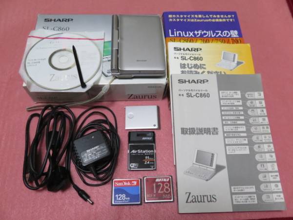 SHARP Zaurus SL-C860＋無線LANカード＋カスタマイズ書(ザウルス)｜売買されたオークション情報、yahooの商品情報を ...