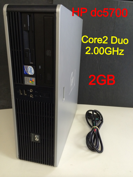 HP dc5700 Core2 Duo E4400 2.00GHz 2GB DVD/Windows7(パソコン単体)｜売買されたオークション ...