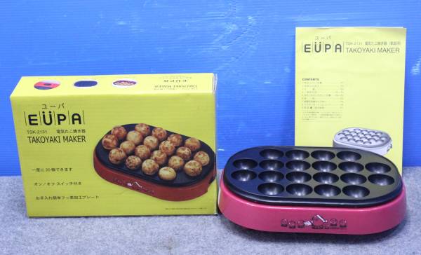 大玉20穴 EUPA 電気たこ焼き器/TSK-2131 8587(たこ焼き器)｜売買されたオークション情報、yahooの商品情報をアーカイブ公開 - オークファン（aucfan.com）
