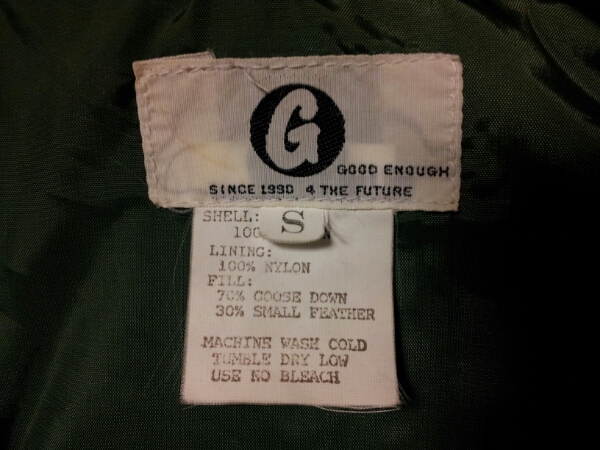 グッドイナフ B-3 ダウンジャケット GOODENOUGH APE UNDERCOVER(ジャンパー、ブルゾン)｜売買されたオークション情報、yahooの商品情報をアーカイブ公開 ...