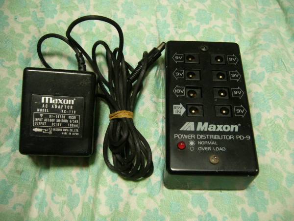MAXON POWER DISTRIBUTOR PD-9/ AC-118 セット(エフェクター)｜売買されたオークション情報、yahooの商品情報をアーカイブ公開 - オークファン ...