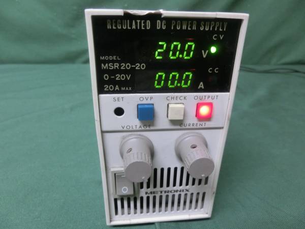 METRONIX MSR20-20 直流安定化電源 DC POWER SUPPLY(その他)｜売買されたオークション情報、yahooの商品情報をアーカイブ公開 - オークファン（aucfan.com）