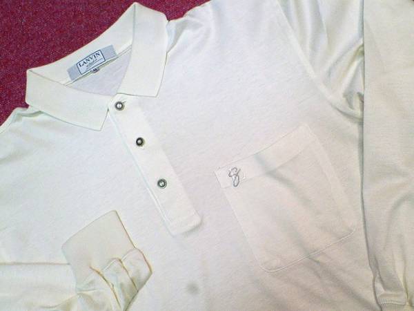 LANVIN STUDIO ランバン 長袖ポロシャツ 48 アイボリー系(その他)｜売買されたオークション情報、yahooの商品情報をアーカイブ公開 - オークファン（aucfan.com）
