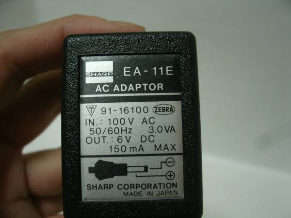 Ma15 シャープ/SHARP ACアダプター EA-11E 6V 150mA 送205(変圧器、アダプター)｜売買されたオークション情報、yahooの商品情報をアーカイブ公開 ...