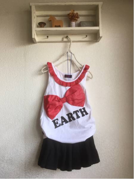 EARTHMAGIC 大きなリボンが可愛いタンクトップ160cm(半袖Tシャツ)｜売買されたオークション情報、yahooの商品情報をアーカイブ公開 - オークファン（aucfan.com）