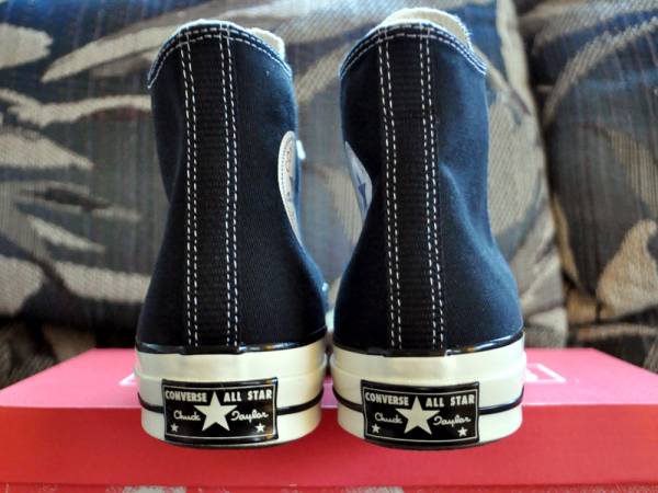 CONVERSE コンバース CT 70s 70 チャックテイラー 復刻 三ツ星 cons 25cm US6.5 黒 ブラック ハイカット ...