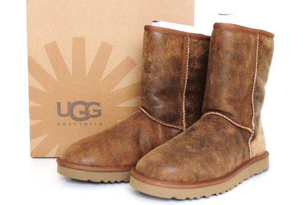 国内正規品 UGG 限定 5984 CLASSIC SHORT BOMBER 9 27cm ボンバー クラシックショート シープスキン ムートン ブーツ LEON レザー(男性用)｜売買された ...