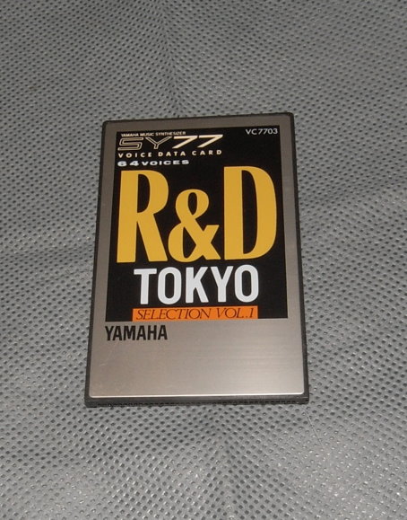 YAMAHA SY77/TG77用 VOICE DATA CARD R&D TOKYO SELECTION VOL.1 VC7703(ヤマハ ...