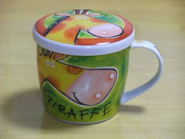 インヘシオン inhesion 蓋つきマグカップ キリン柄 ジラフ柄 ストレーナー付(陶磁製)｜売買されたオークション情報、yahooの商品 ...