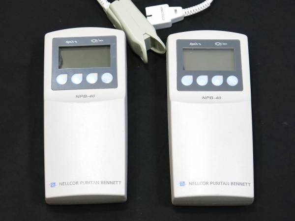 NELLCOR/ネルコア パルスオキシメーター/NPB-40×2台セット(検査、測定器)｜売買されたオークション情報、yahooの商品情報を ...