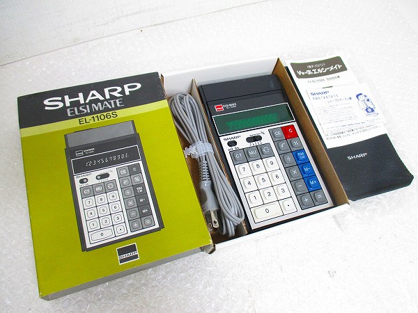 3862R SHARP 昭和 電卓 計算機 EL-1106S ELSI MATE(シャープ)｜売買されたオークション情報、yahooの商品情報をアーカイブ公開 - オークファン（aucfan.com）