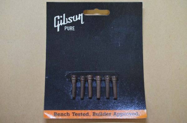 デットストック品 Gibson BRIDGE PINS 6 ROSEWOOD W/DOTS PRBP-030(ブリッジピン)｜売買された ...