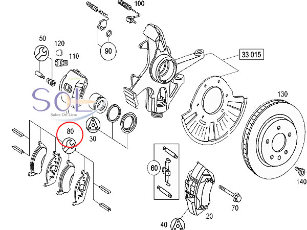 ベンツ W163 フロント ブレーキパッド ブレーキパット 左右セット ML270 ML320 ML350 ML430 1634200320 ...