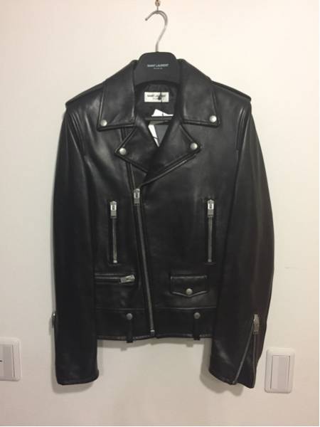 16AW SAINT LAURENT PARIS 国内正規品ケリングジャパンタグ付き サンローランパリ L01型 ダブルライダースジャケット 46(ジャンパー、ブルゾン)｜売買された ...