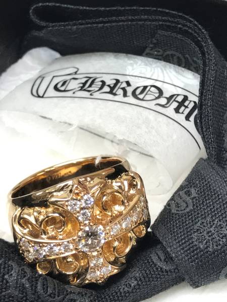 Chrome hearts クロムハーツ US10 RING KEEPER P/DIA キーパー パヴェダイアモンド リング 20号 22K x diamond(指輪)｜売買されたオークション ...