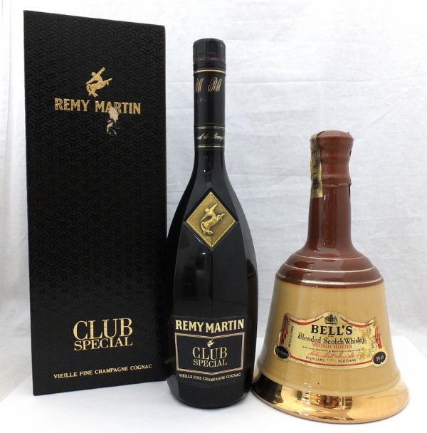 REMY MARTIN CLUB SPECIAL/Bell's 陶器 レミーマルタン クラブ スペシャル ベル 計2本 2SOK-032I ...