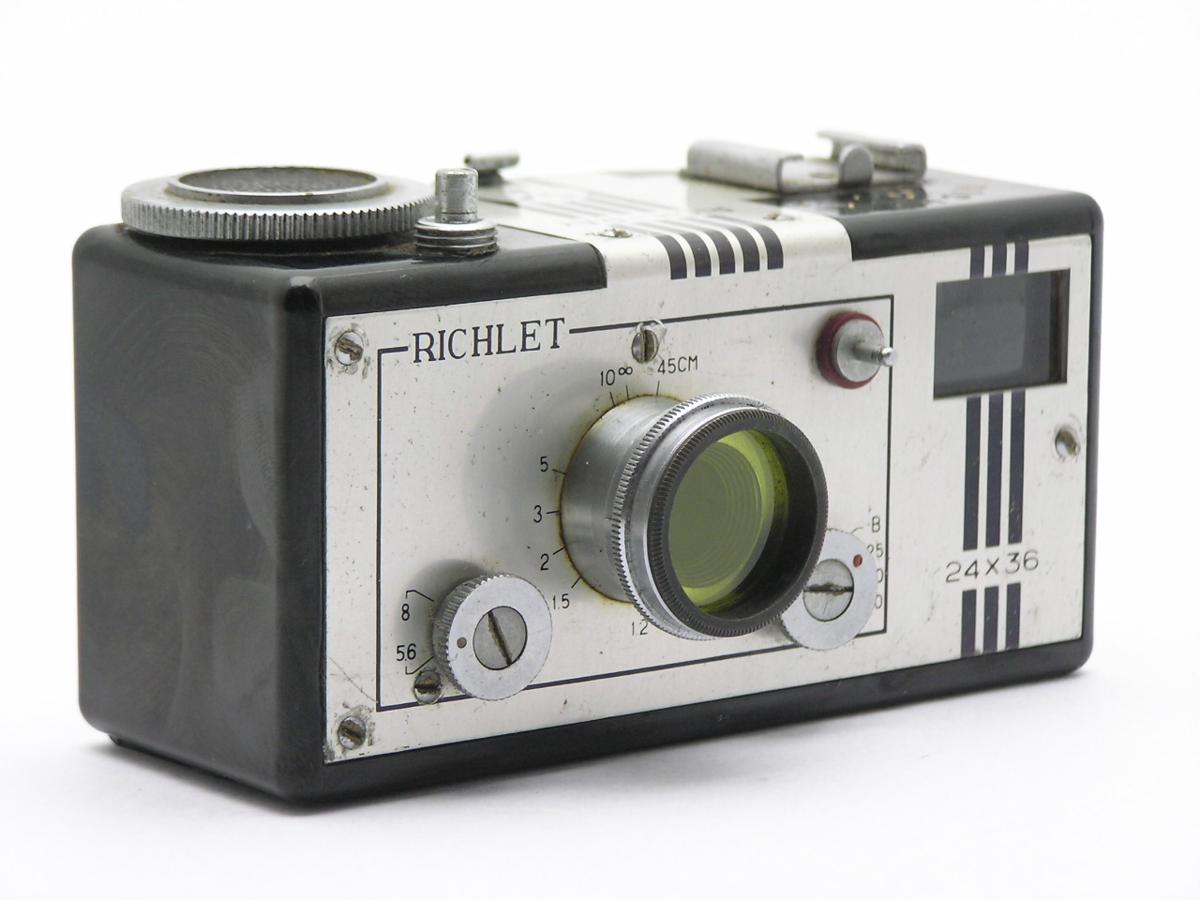 ハロ-カメラ 6419 超珍品 RICH-RAY RICHLET 35 24×36 ベークライト製 高級 ボルタ判玩具カメラ 難有り(その他 ...