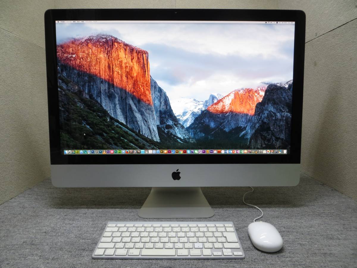 iMac A1312 27型 高速 Core i7 /16GB / HDD 2000GB ダブル OS X & Windows7 Adobe ...