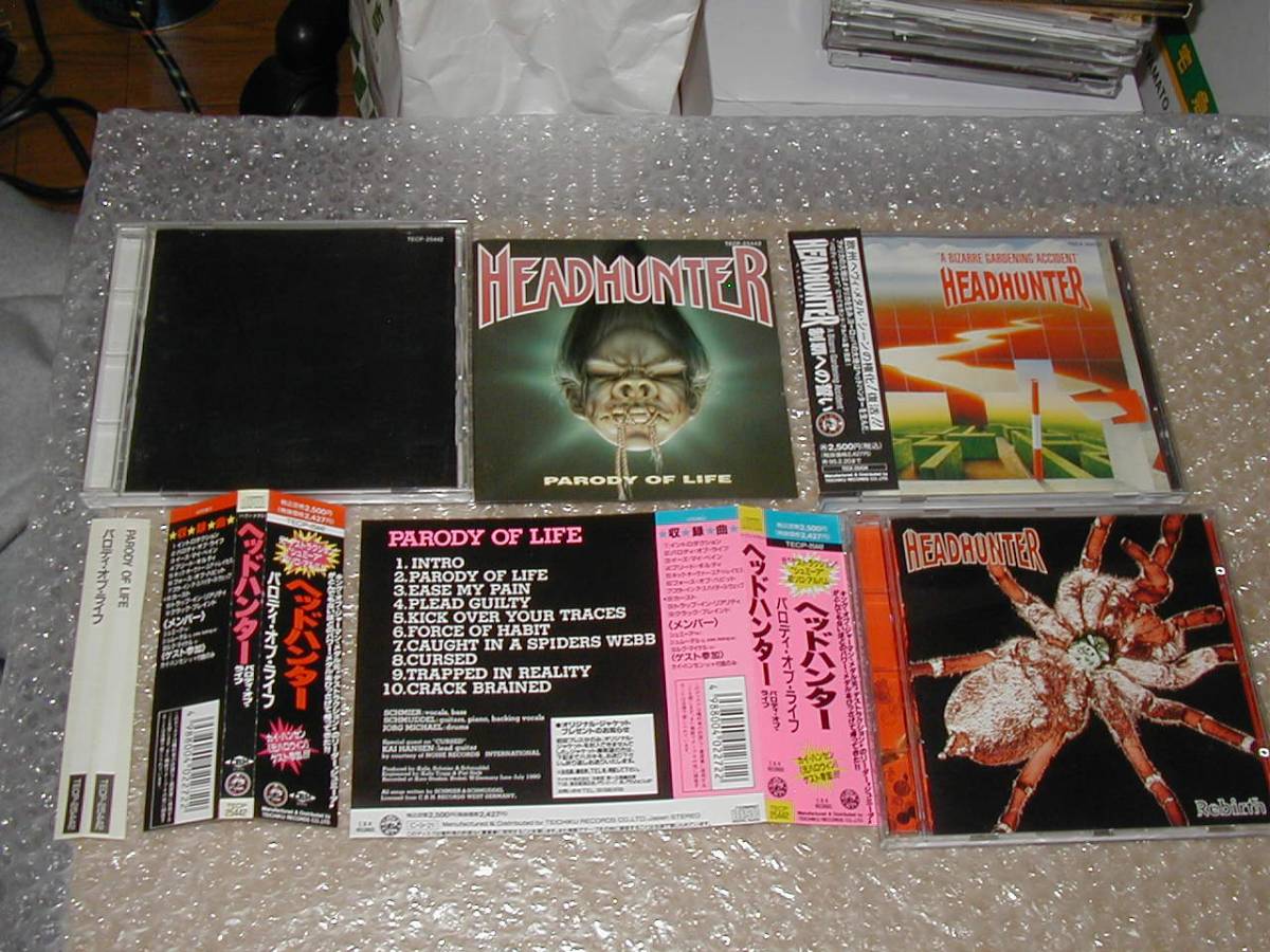 超必見 激レア ヘッドハンター 初回暫定デカ帯付きCD パロディ オブ ライフ 他3枚セット HEADHUNTER 制覇への誓い ...