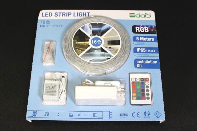 DAIS RGB 16色LEDテープライト 5m リモコン付 防滴 /照明(テープライト)｜売買されたオークション情報、yahooの商品情報を ...