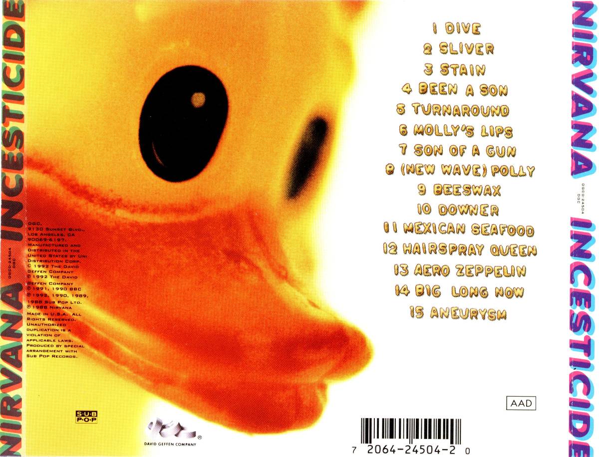 ニルバーナ Nirvana ／ Incesticide(Nirvana)｜売買されたオークション情報、yahooの商品情報をアーカイブ公開 - オークファン（aucfan.com）