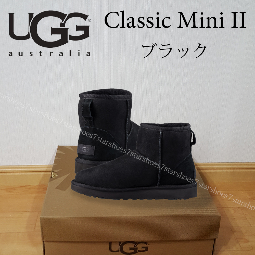 正規品UGGアグ Classic Mini II ムートンブーツ ブラックUS6 US8 1016222クラシックミニ2(US6)｜売買されたオークション情報、yahooの商品情報をアーカイブ ...