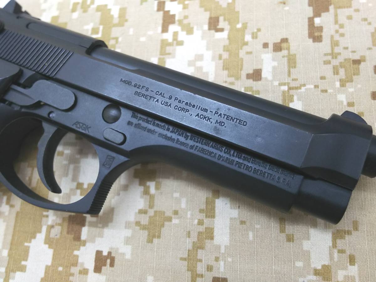 良品 WA BERETTA ベレッタM92FS パーフェクトバージョン ウエスタンアームズ マグナガスブローバックモデル(ガスガン)｜売買され ...