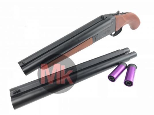 華山 マッドマックス フルメタル ガス ダブルバレル ショットガン PPSシェル SP カスタム ロング アウターバレル付 MADMAX HUDSON DOUBLE B(ガスガン)｜売買された ...