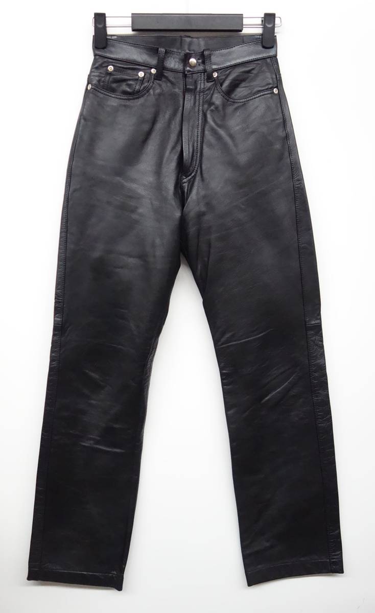 FREEDOM Leather Company 本格派レザーパンツ 70 お色 黒系 総裏付 MADE IN JAPAN 日本製 ㈱マルニ商会 ...