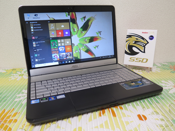 高速Core i7 Sandy Bridge 爆速新SSD360GB N55S ASUS ブラック 最新Windows10 メモリ8GB ...