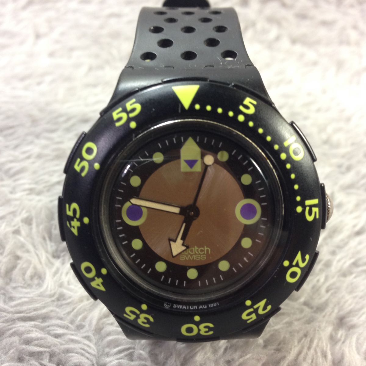 SCUBA200 BLACK WAVE SWATCH スオッチ ブラックウェイヴ 1992年(SCUBA200)｜売買されたオークション情報 ...