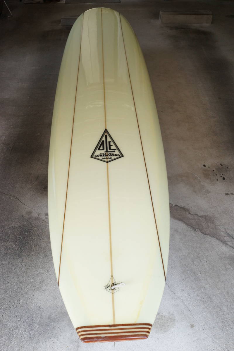 オーレ サーフボード バンブルビー ole surfboard ウッドフィン付き 9.6 ボランクロス巻き TEARS ティアーズ 品(9.2 ...