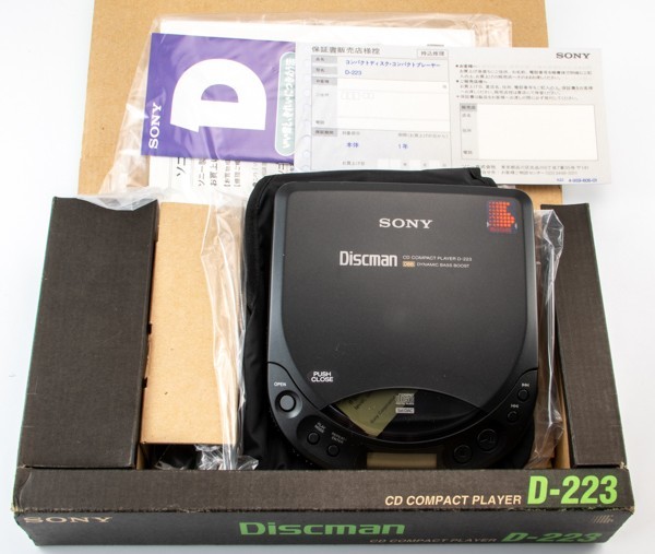 デッドストック品 SONY D-223 Discman 箱付 ソニー ボータブルCDプレイヤー(CDプレーヤー)｜売買されたオークション情報 ...