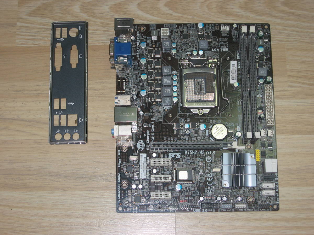 UNITCOM PC工房 ECS社 Micro-ATX B75H2-M2 V：1.0 B75チップセット/LGA1155 完動品(その他 ...