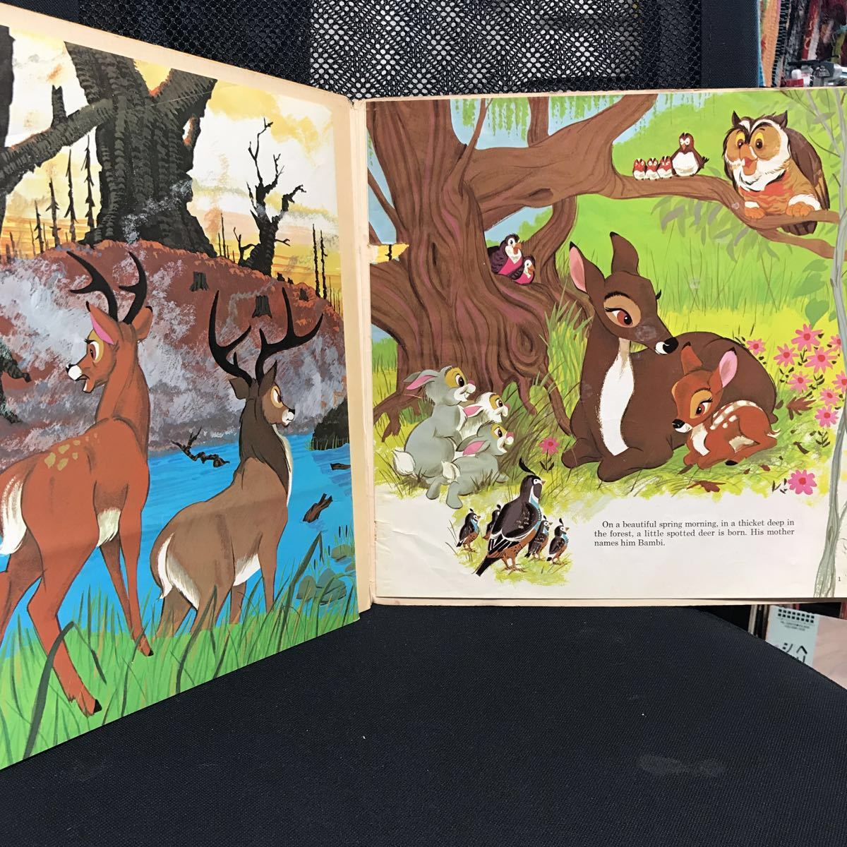LP バンビ BAMBI Disneyland Records ST3903 絵本付 USオリジナル ディズニー TDL TDR ヴィンテージ ...