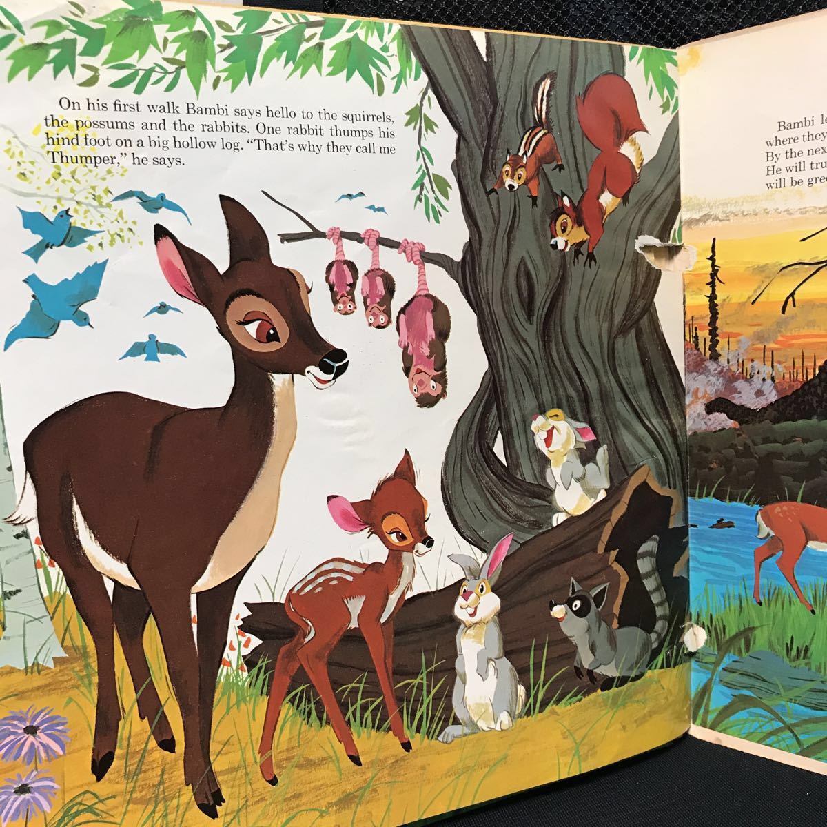 LP バンビ BAMBI Disneyland Records ST3903 絵本付 USオリジナル ディズニー TDL TDR ヴィンテージ ...