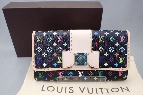 ほぼ ルイヴィトン ポルトフォイユ サラ ヌー M60278 マルチカラー 長財布 LOUIS VUITTON 付属品完備(マルチカラーライン ...