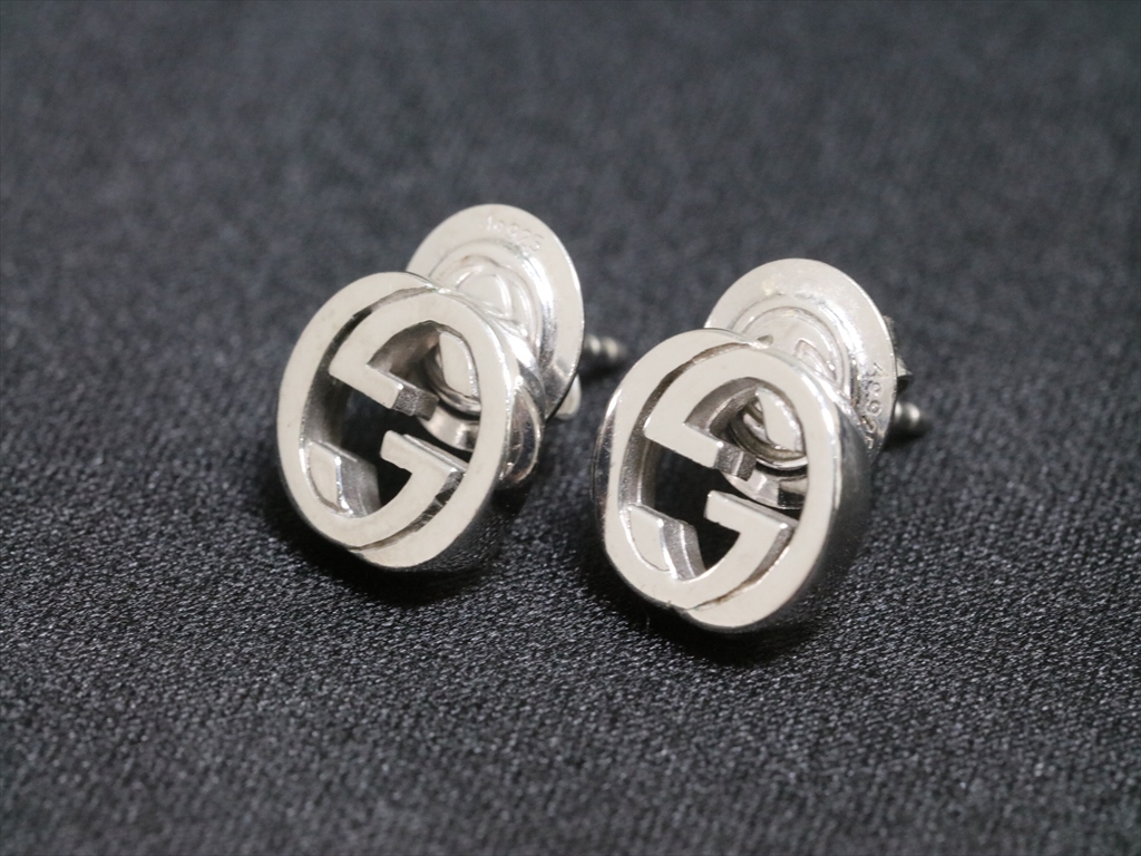 正規良品 GUCCI/グッチ 925 ピアス GGロゴ型 メンズ/レディース シルバー ヘ421(イヤリング、ピアス)｜売買されたオークション情報、yahooの商品情報をアーカイブ公開 ...