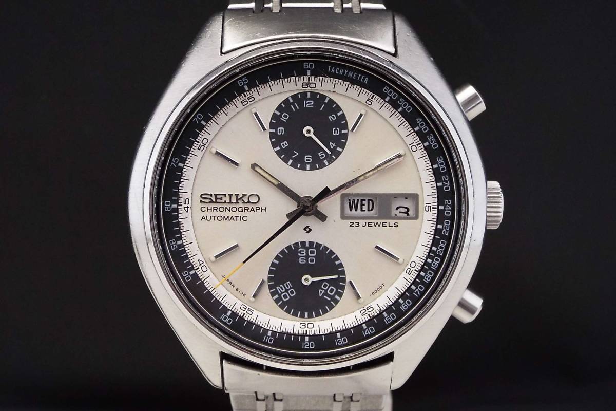 SEIKO セイコー/クロノグラフ/自動巻き/メンズ腕時計/クロノパンダ/23石/デイデイト/6138-8000/ケ265(セイコー)｜売買されたオークション情報、yahooの商品情報を ...