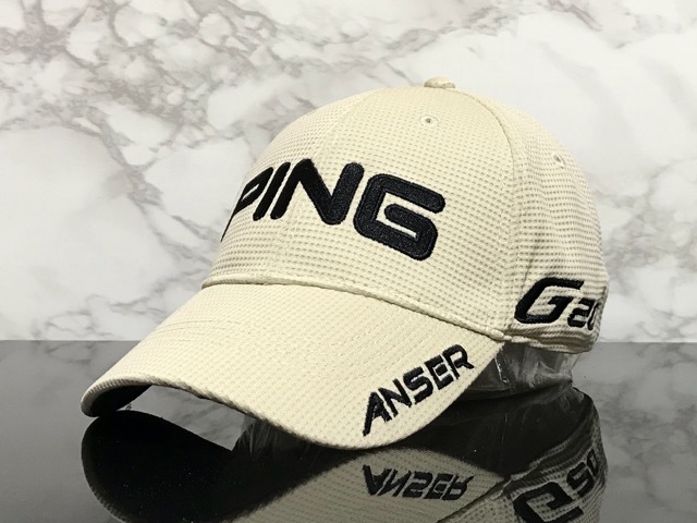 品 11K お洒落 PING ピン ゴルフ キャップ 帽子 ファンにも嬉しい雰囲気の良いワッフル素材 合せ易さバツグンのベージュが(キャップ ...