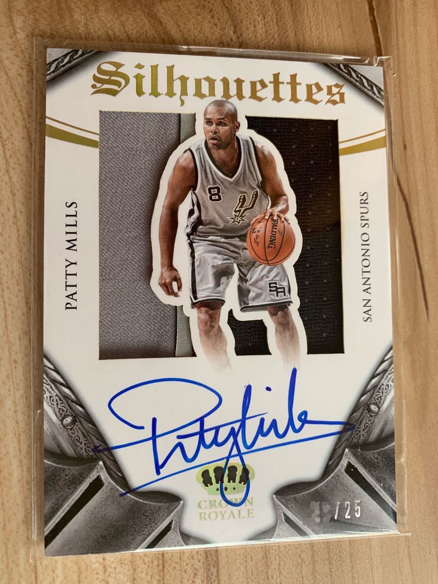 Patch Auto 2014-2015 Silhouettes Patty Mills /25 パティ ミルズ パッチ サイン カード(その ...