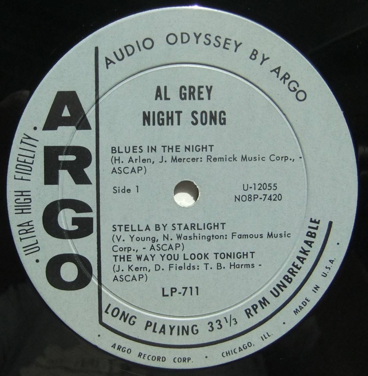 AL GREY with BILLY MITCHELL / Night Song Argo LP 711 gray:dg(ジャズ一般)｜売買さ ...